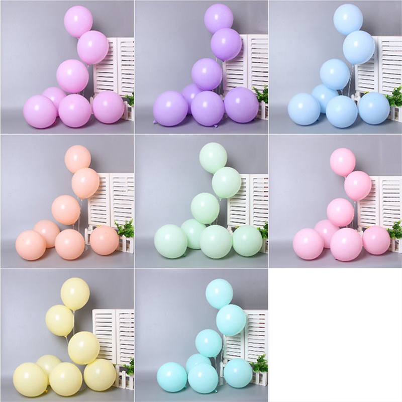 Jual Balon Latex Macaron Size 5 inch Polos 1 Pcs Balon Ulang Tahun ...