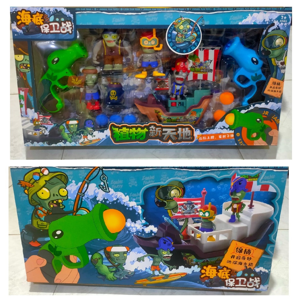 Jual MAINAN ZOMBIE EDUKASI BONEKA ZOMBIE PLANT BAJAK LAUT ADA KAPAL ...