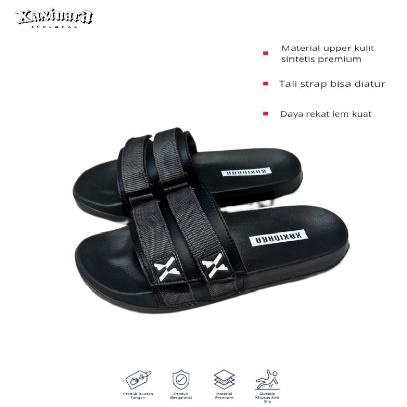 Jual Sandal Pria Terlaris| sandal slide terbaru | Sandal cowok | sandal ...