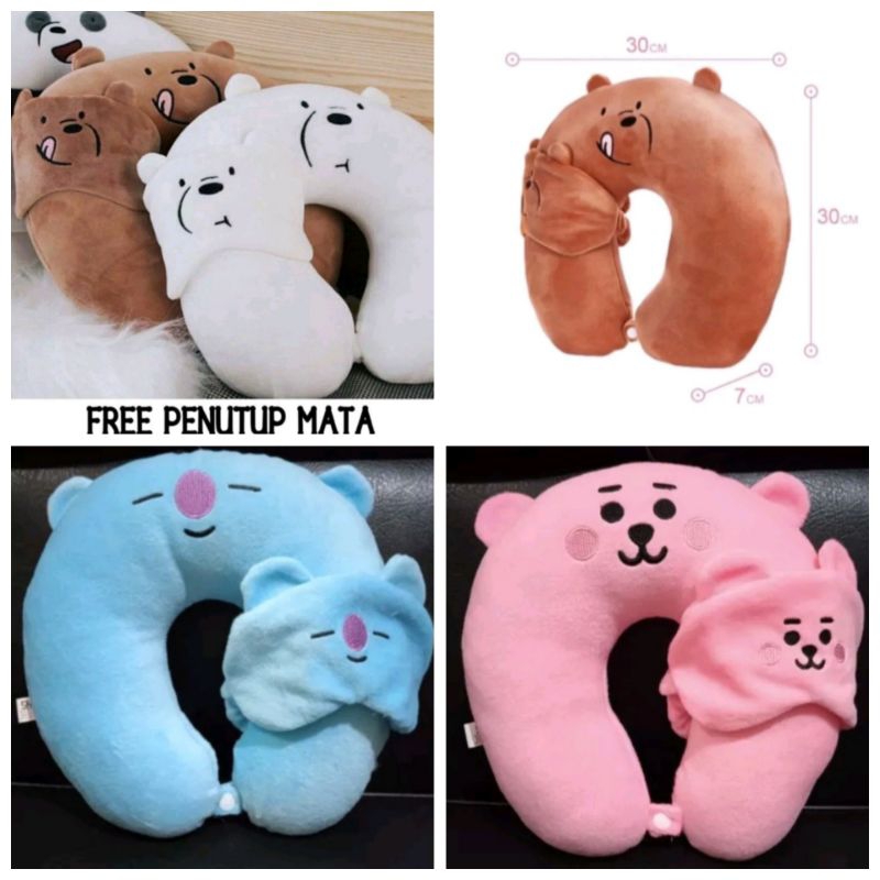 Jual Bantal leher Dewasa Karakter Lucu Free penutup mata dan kancing ...