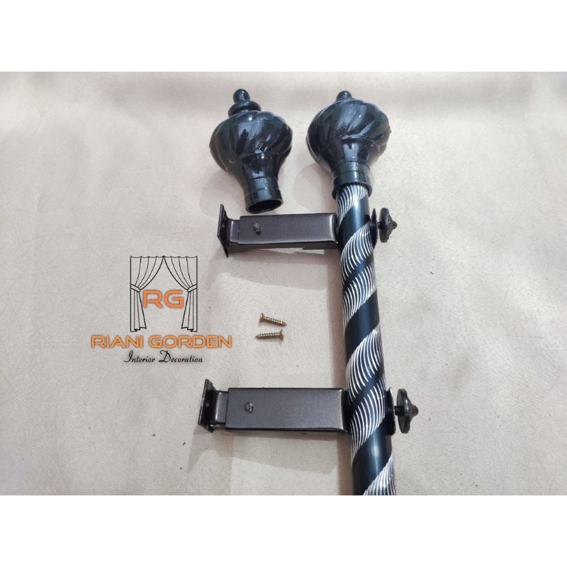 Jual Rel gorden ukuran 160 cm sampai 200 cm / Rolet gorden fullset ...