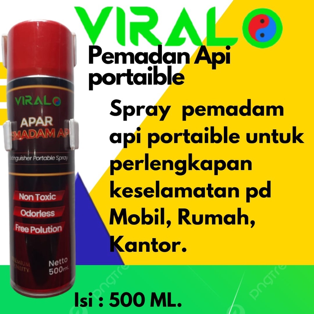 Jual VIRALO APAR PEMADAM API PORTABLE 500 ml | Shopee Indonesia