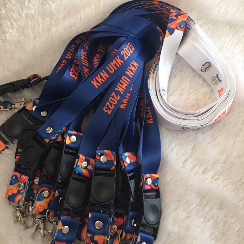 Jual Tali id card 2 sisi Tali Lanyard id card Custom | Shopee Indonesia