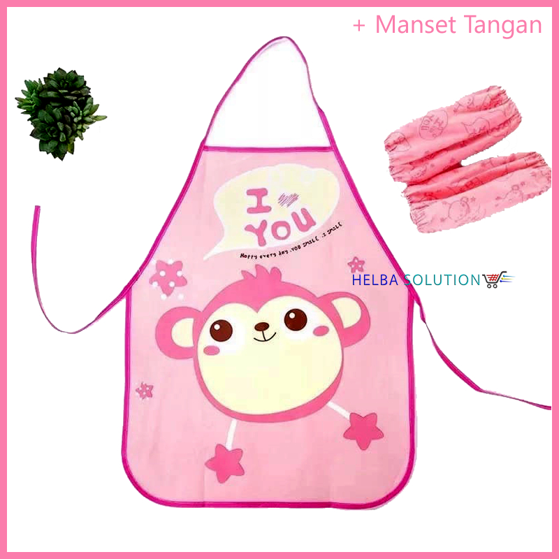 Jual Celemek Anak Koki Cilik Apron Dapur Masak Melukis Berkebun ...