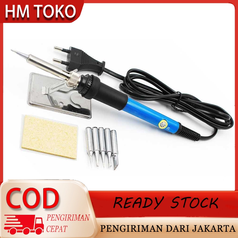 Jual Solder Berkualitas Solder Listrik 60 Watt Murah Paket Penyedot Penghisap Timah Set Kit ...
