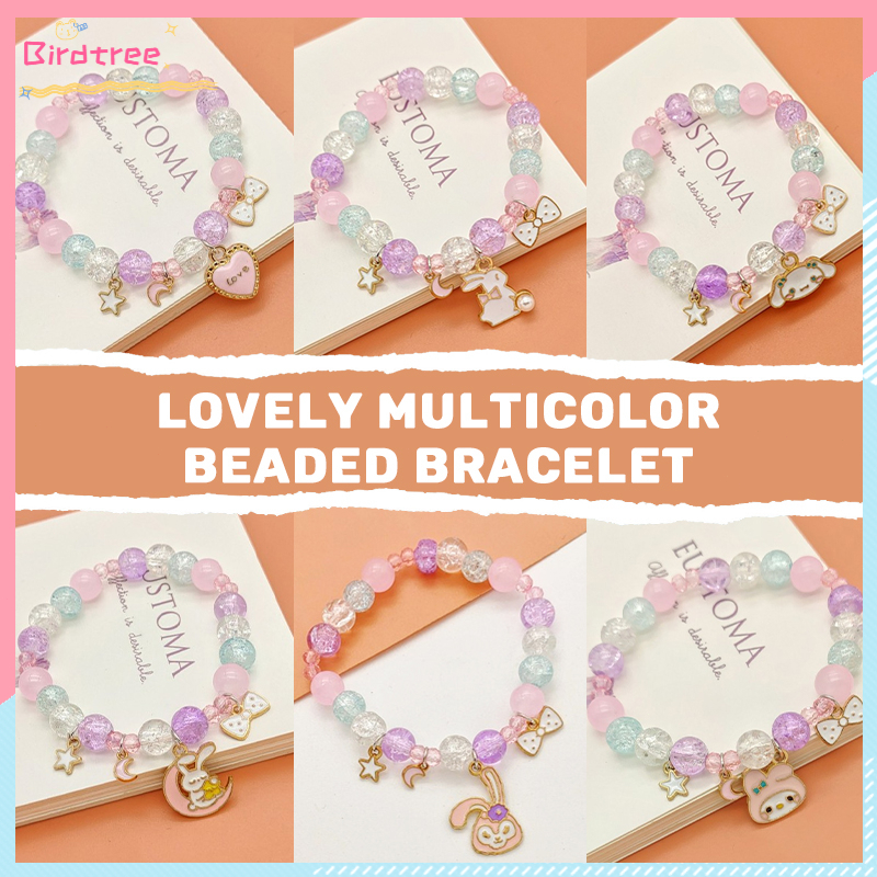 Jual [Readystock ️COD]Korean Gelang Manik Kartun beraneka warna Gelang ...