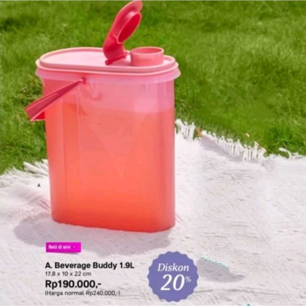 Jual BEVERGE BUDDY TUPPERWARE / TEKO TUPPERWARE UKURAN 1.9L / TEKO ...