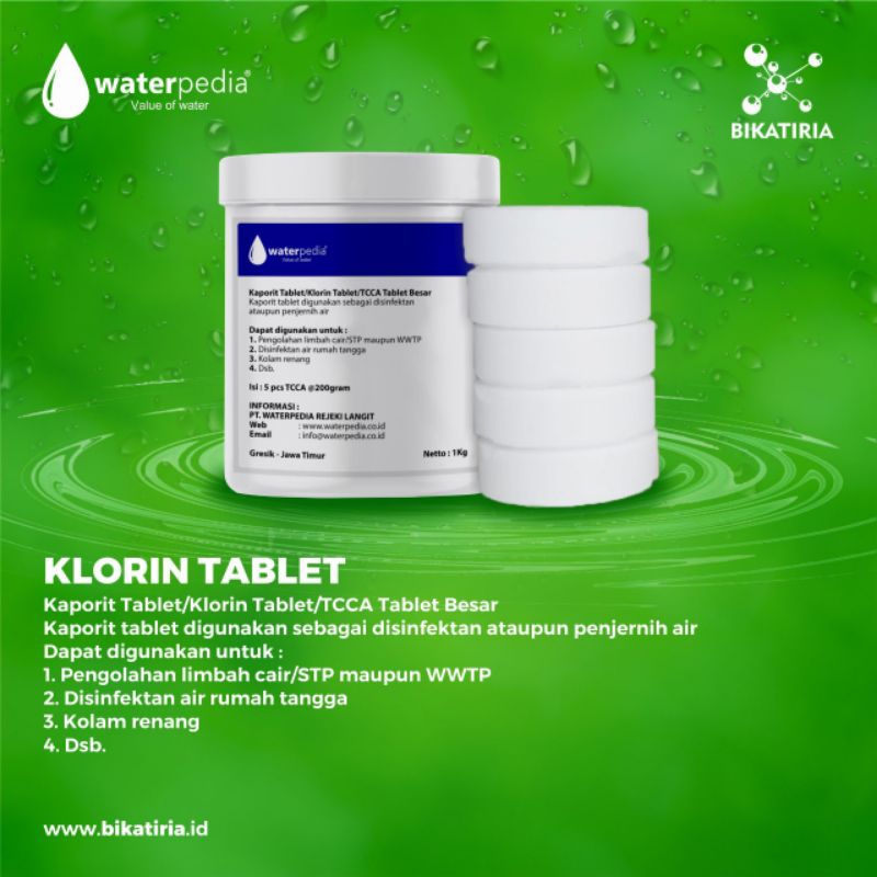 Jual KLORIN TABLET/KAPORIT TABLET 1kg (5pcs) | Shopee Indonesia
