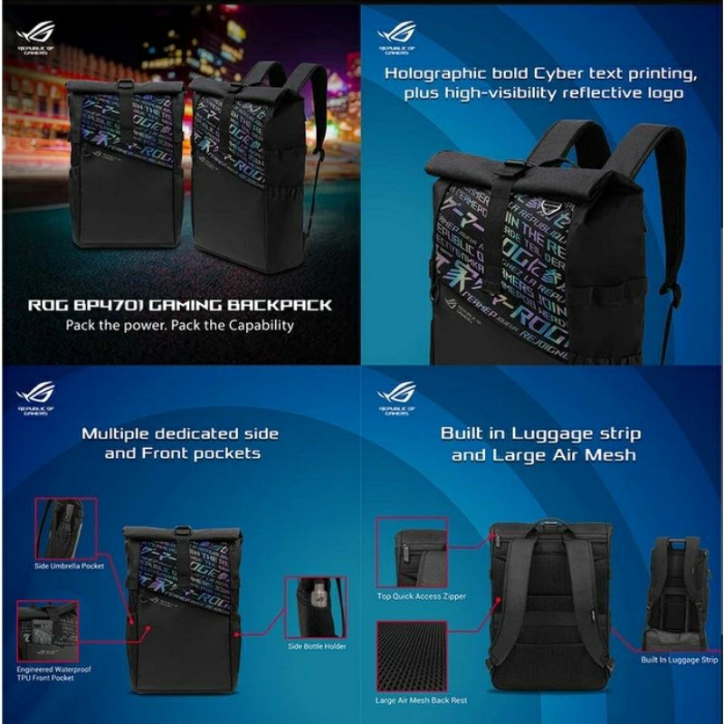Jual Asus ROG BP4701 Backpack Original Bawaan Laptopnya | Shopee Indonesia
