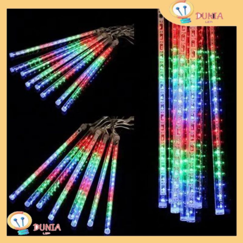 Jual Lampu Meteor Led isi 10 Batang 50CM Jatuh Rain SnowTaman Hias ...