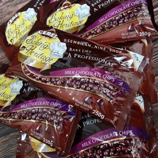 Jual CERES BAKING HERITAGE CHOCOLATE CHIPS | 1 BOX 250GR Dark Milk ...