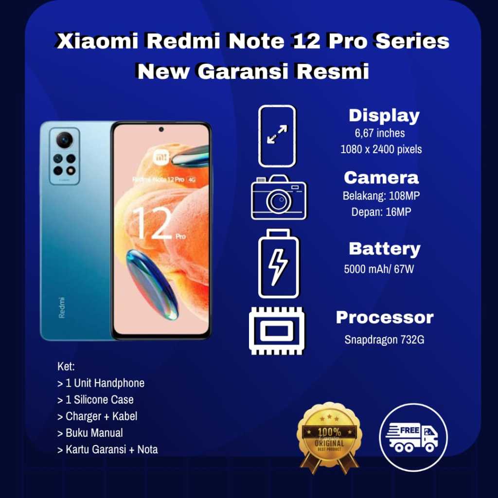 Jual Xiaomi Redmi Note 12Pro Series (Garansi Indonesia) | Shopee Indonesia