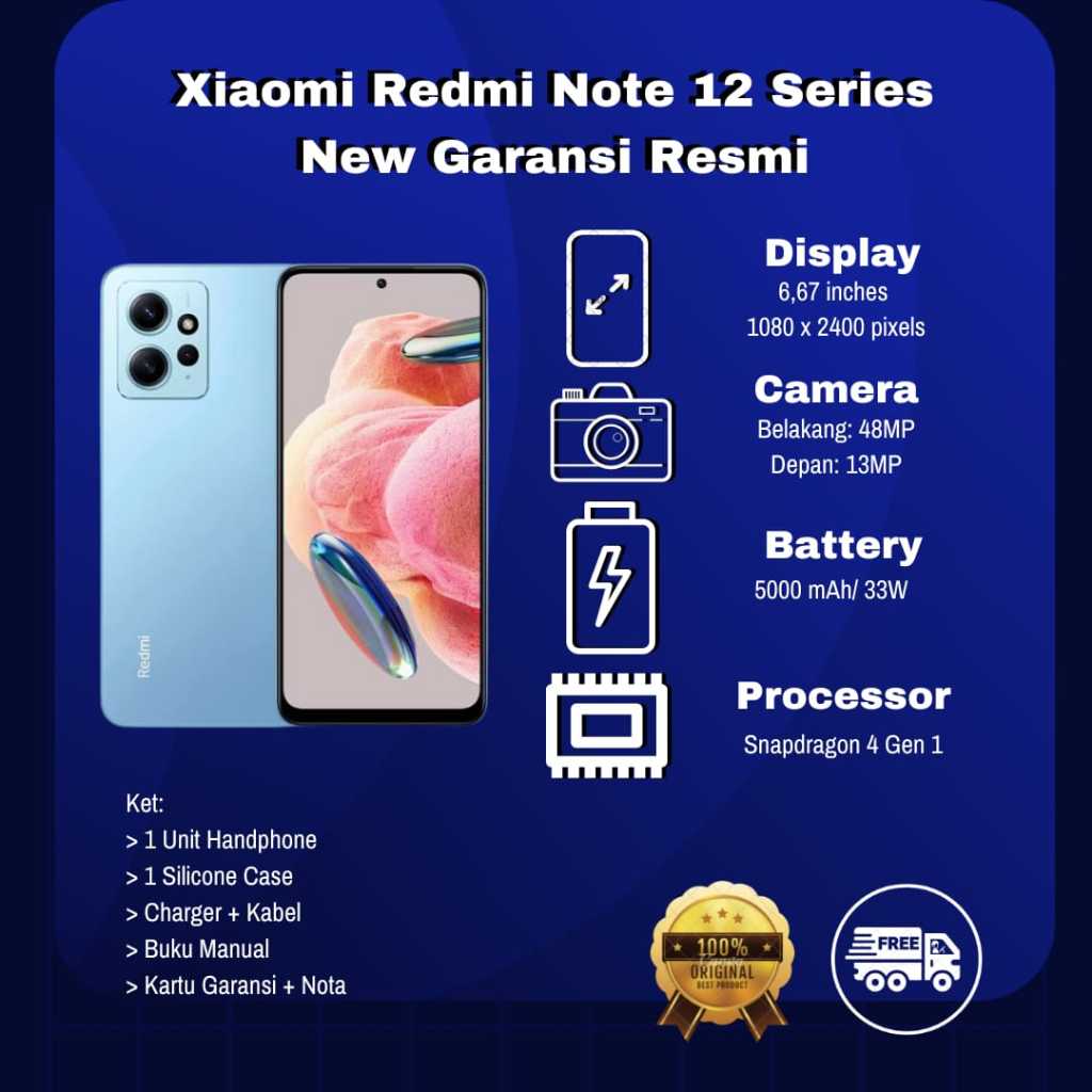 Jual Xiaomi Redmi Note 12 Series (Garansi Indonesia) | Shopee Indonesia