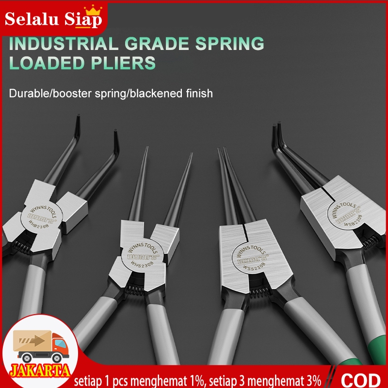 Jual 4 Buah Set Tang Klip 7 "Tang Hidung Panjang Tang Bengkok Tetap ...