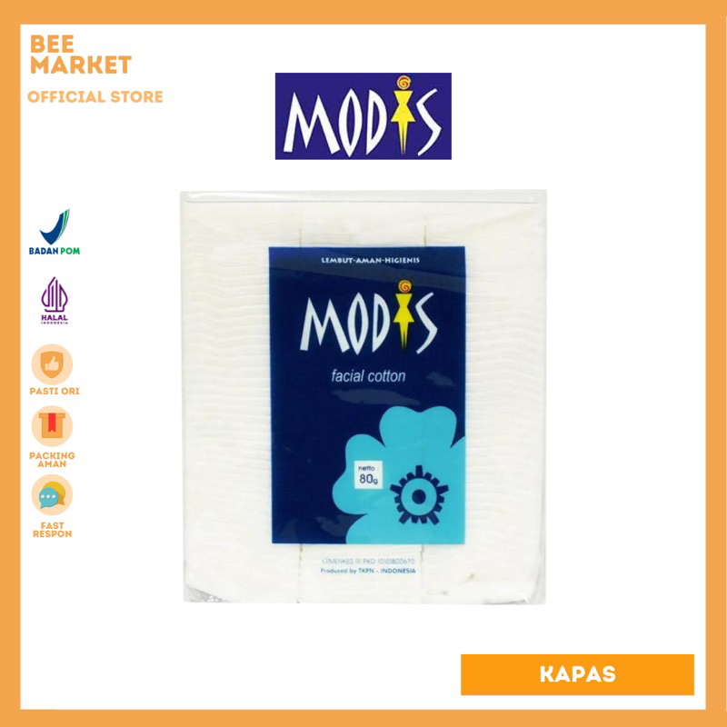 Jual MODIS FACIAL COTTON | KAPAS WAJAH (35g, 50g, & 80g) | Shopee Indonesia
