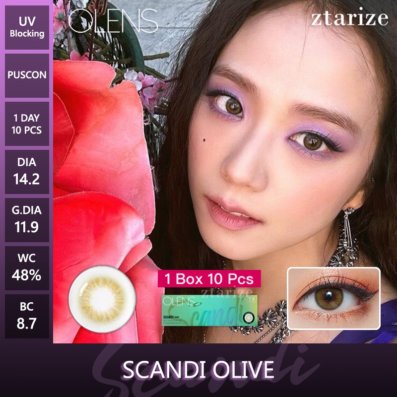Jual ztarize - Ready Stock - OLENS 🇰🇷 Scandi Olive 1 Day Daily Soft ...