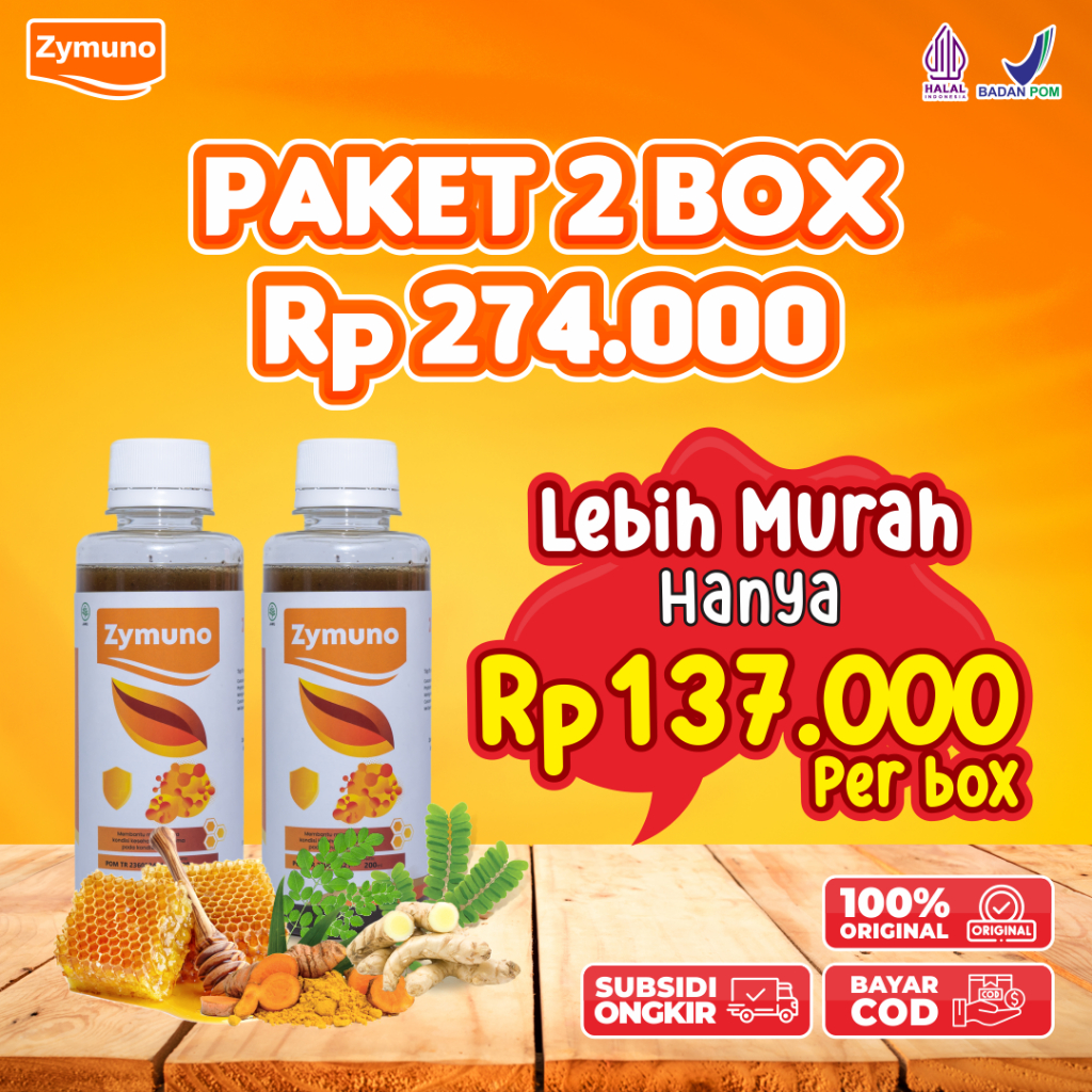 Jual ZYMUNO Paket 2 Box 100% Madu Herbal Alami Imunoterapi Terapi ...