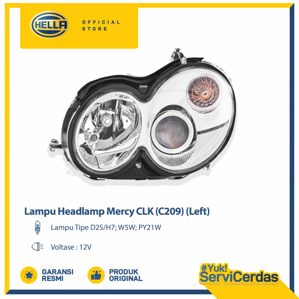 Jual Lampu Headlamp Mercy CLK (C209) Left - Lampu depan mobil | Shopee ...