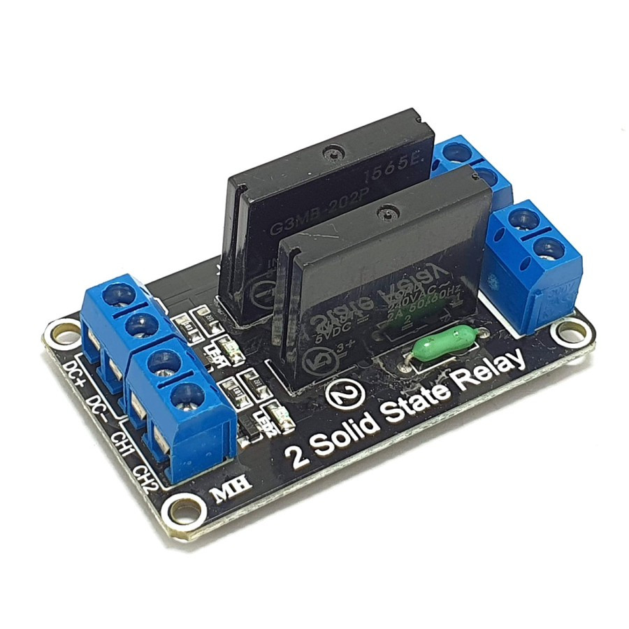 Jual Modul SSR 5V 2 Channel Solid State Relay Module | Shopee Indonesia