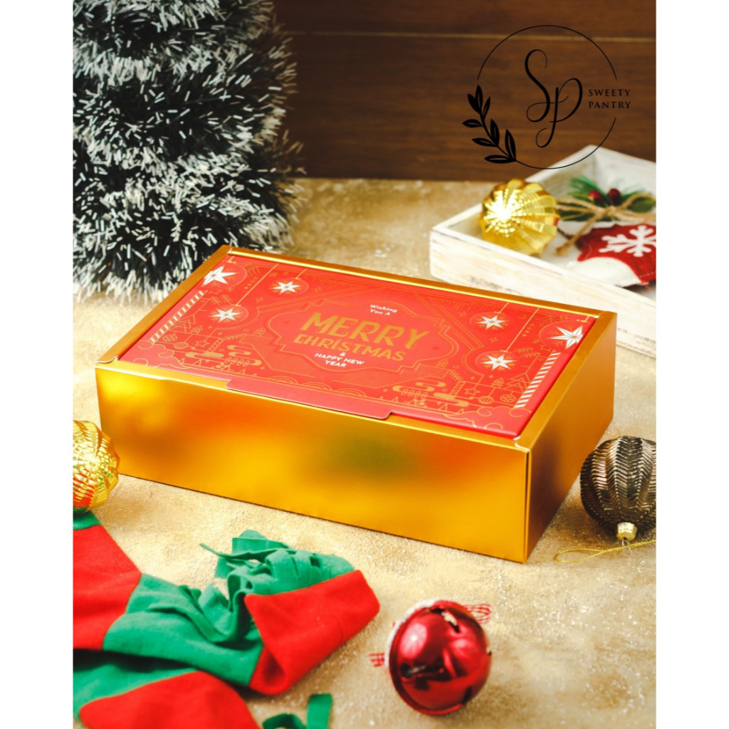 Jual GARLAND - Box Toples Natal Kotak Kue Christmas Gift Kemasan ...