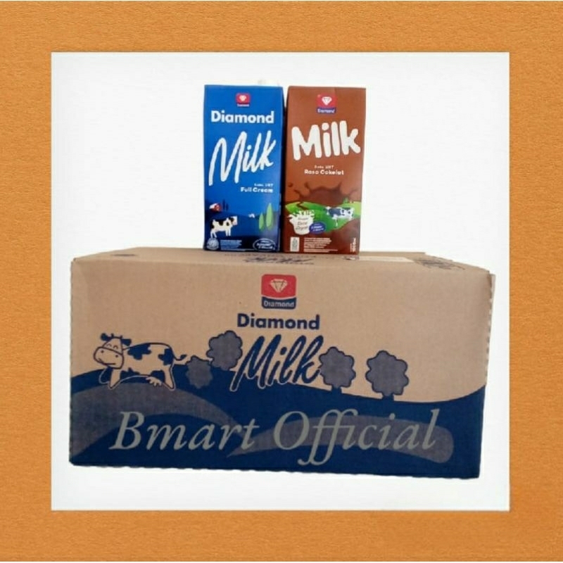Jual Diamond full cream/ cokelat/ low fat 1 karton Expire Februari ...