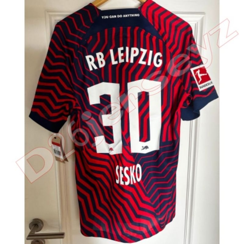 Jual Jersey RB Leipzig Red Bull Leipzig Away 2023 / 2024 + Cetak Nama ...