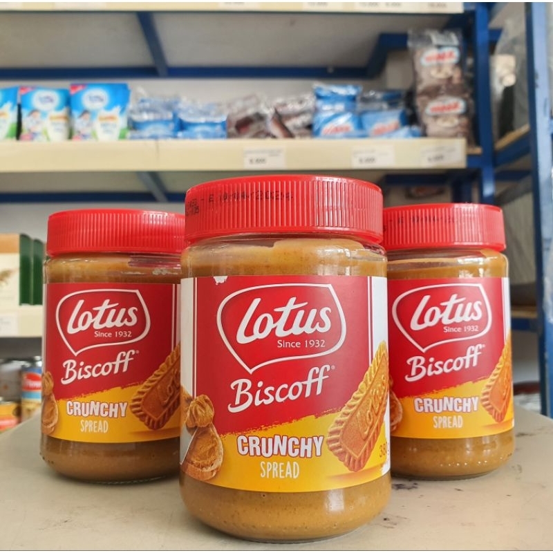 Jual Lotus Biscoff Spread Crunchy 380Gr / Selai Lotus Crunchy | Shopee ...