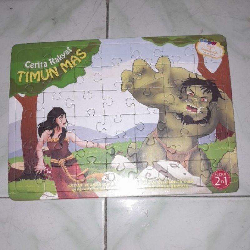 Jual MAINAN EDUKASI PUZZLE 2 IN 1 CERITA RAKYAT TIMUN MAS | Shopee ...