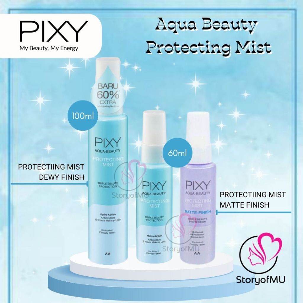 Jual [NEW] PIXY Aqua Beauty Protecting Mist Spray Matte Finish 60ml ...