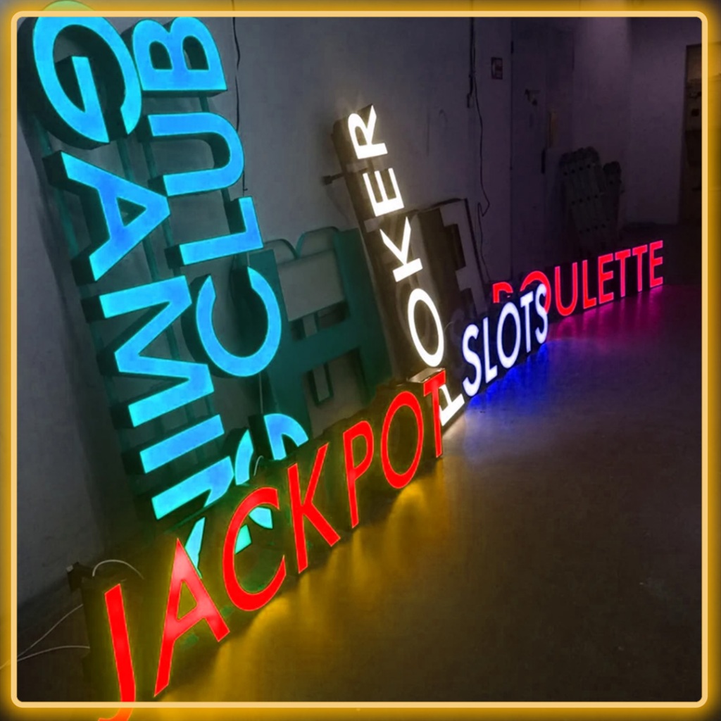 Jual Signage Letter Huruf Timbul Galvanis Akrilik Custom Super Bright ...