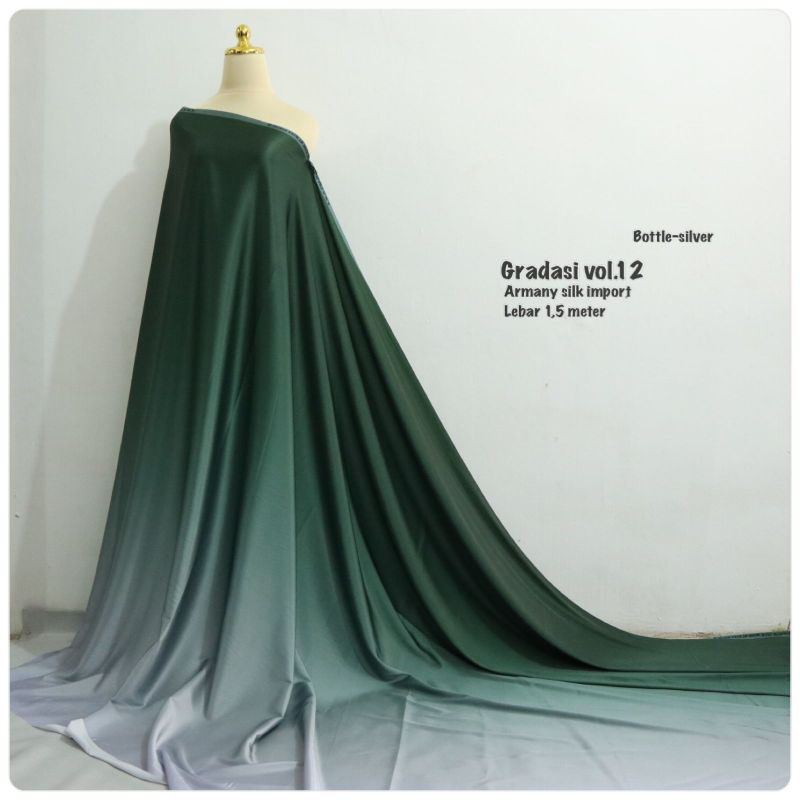 Jual Bahan arnamy silk import | kain gradasi | bahan gradasi | kain auter | kain ombre 2 warna ...