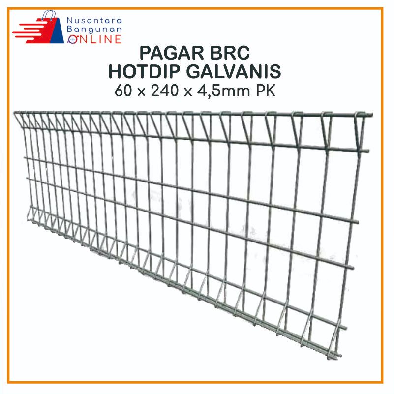 Jual Pagar BRC Hotdip Galvanis 60 x 240 x 4,5mm PK | Shopee Indonesia