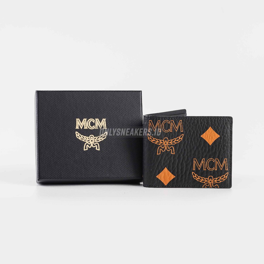 Jual MCM SMALL BIFOLD WALLET IN MAXI VISETOS BLACK (100% AUTHENTIC ...