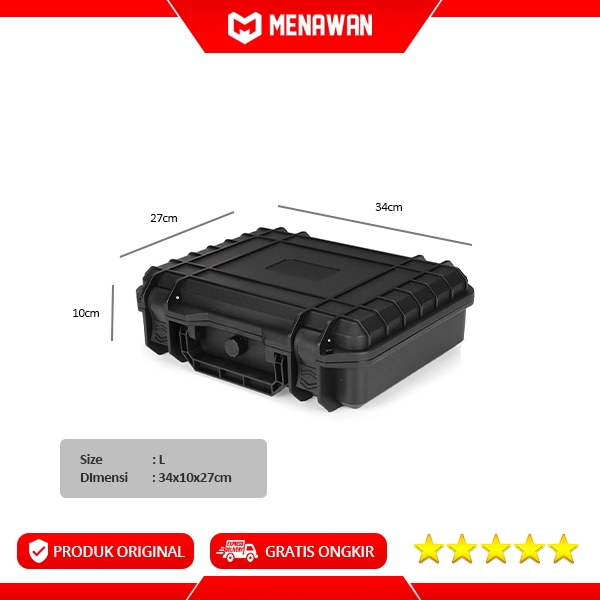Jual Safety Box Hard Case Container Tool Box Kotak Plastik Busa Anti ...