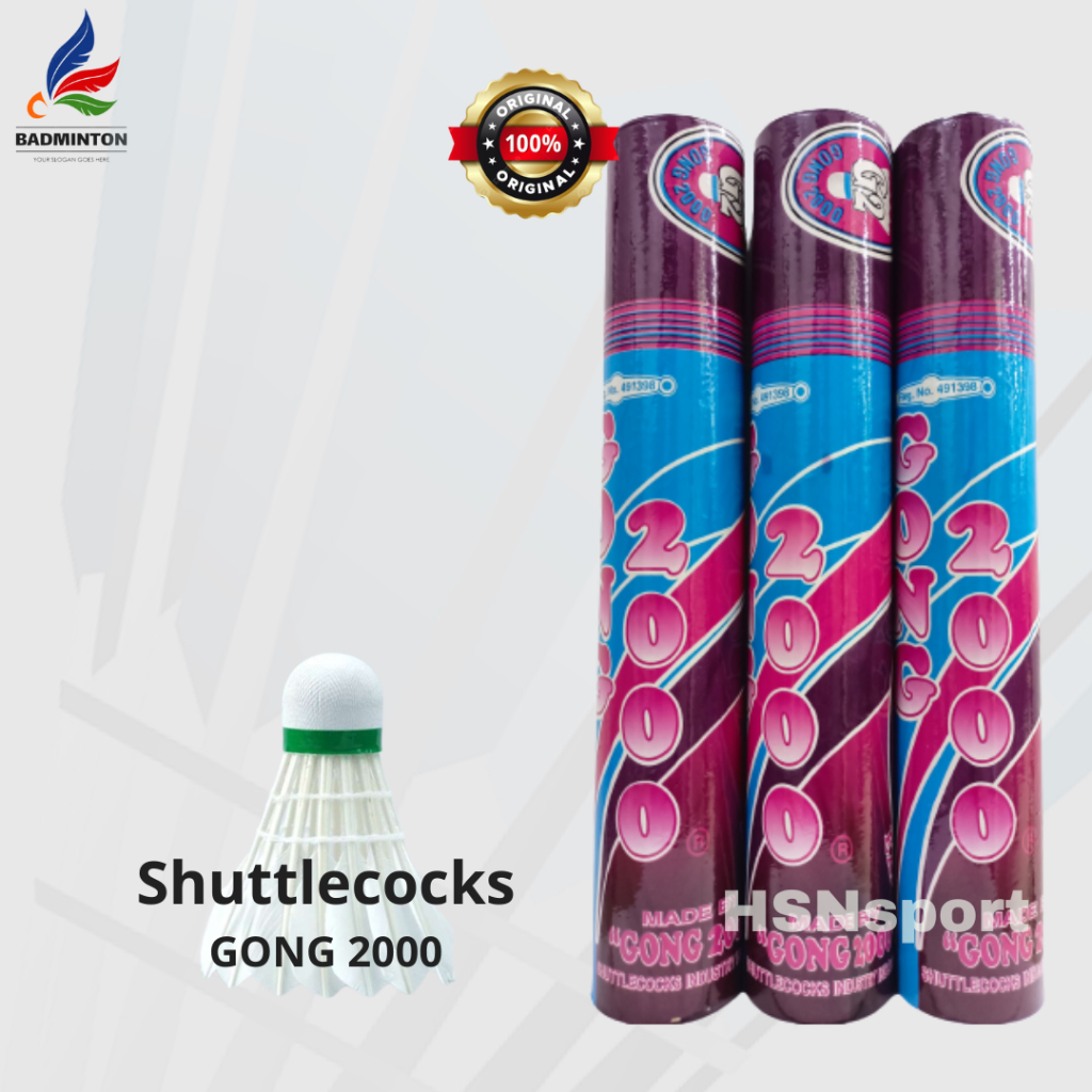 Jual Shuttlecock Goong Biru 2000 Original Kok Badminton gong biru ...