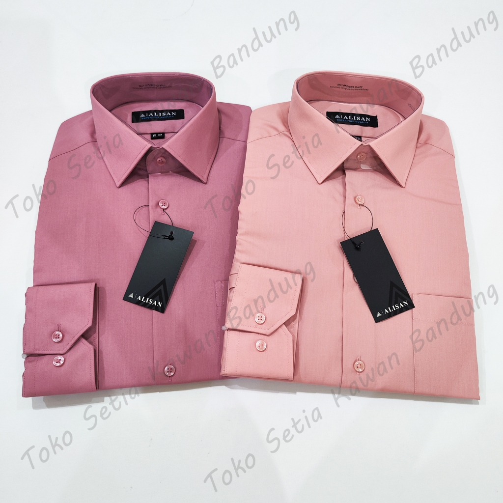 Jual Kemeja ALISAN Polos Lengan Panjang Regular Fit ( SALEM 3 , FANTA 3 ...