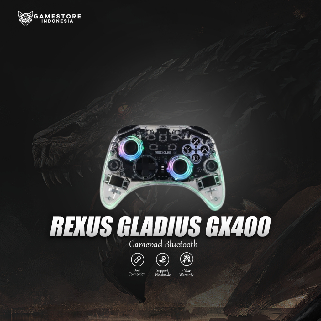 Jual Rexus Bluetooth Gamepad Gladius GX400 | Shopee Indonesia
