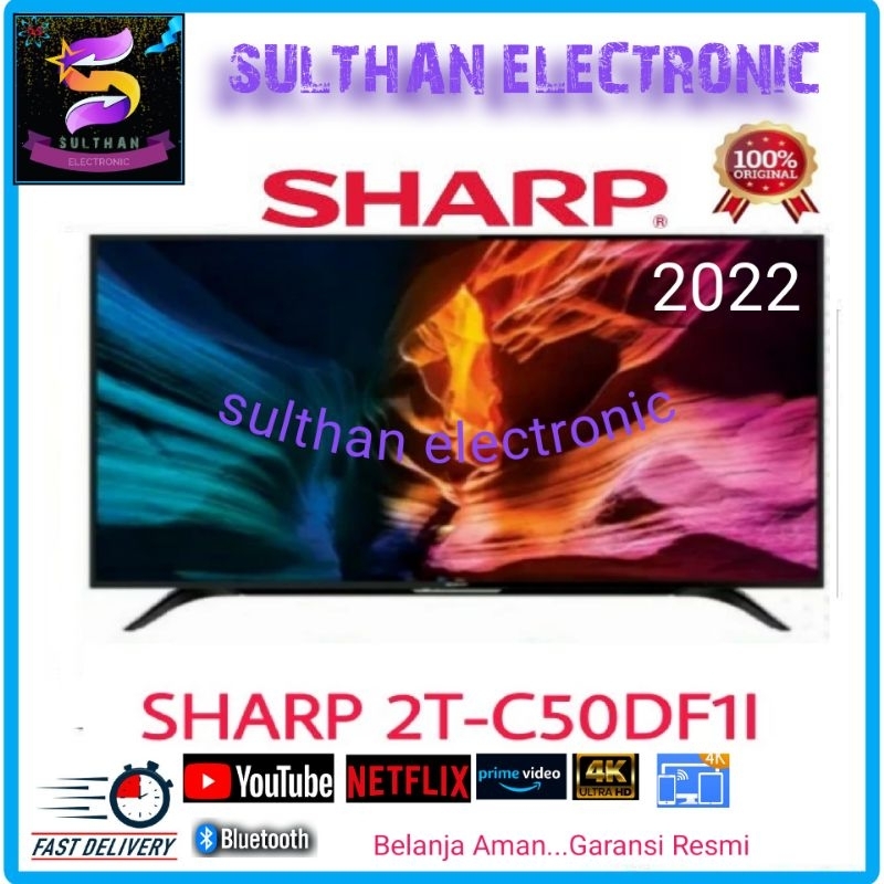 Jual SHARP LED 50DF1i FHD TV 50 INCH | SMART TV 50 NEW MODEL 2022 ...