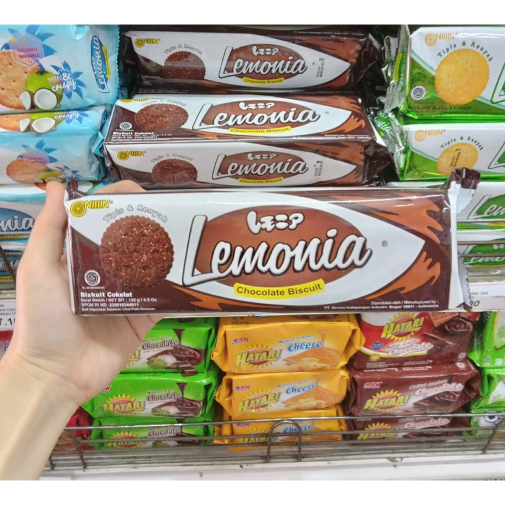 Jual NISSIN LEMONIA BISKUIT LEMON / NISSIN LEMONIA CHOCOLATE BISKUIT ...