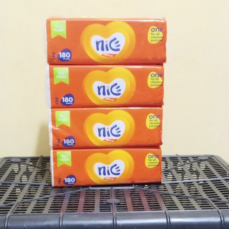 Jual Tissue nice 180 sheet 2 ply isi 4 pack | Shopee Indonesia