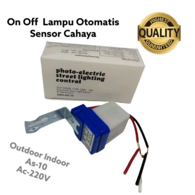 Jual Sensor Lampu Otomatis Automatic Day Light Switch sensor Cahaya AS ...
