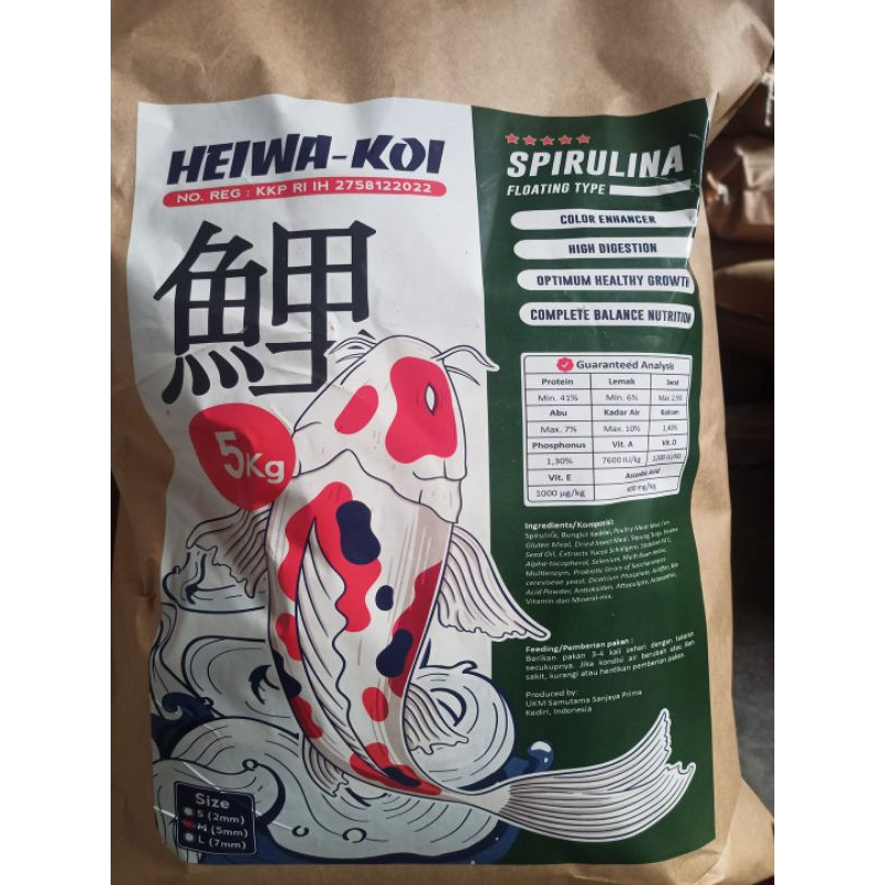 Jual Heiwa Super Bulky Repack 1KG Pakan Koi Berkualitas | Shopee Indonesia