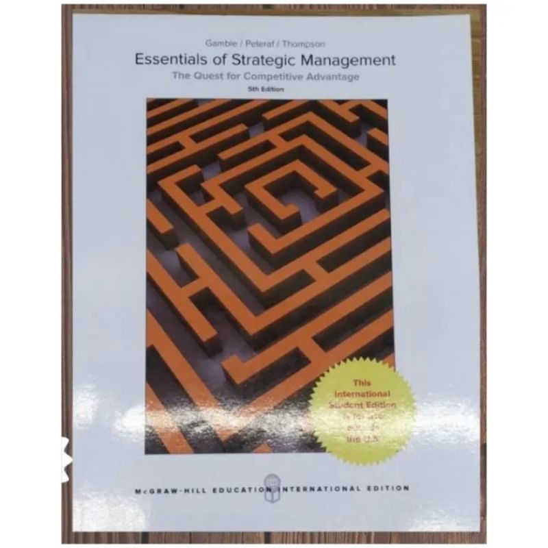Jual ORIGINAL Essentials Of Strategic Management The Quest For ...