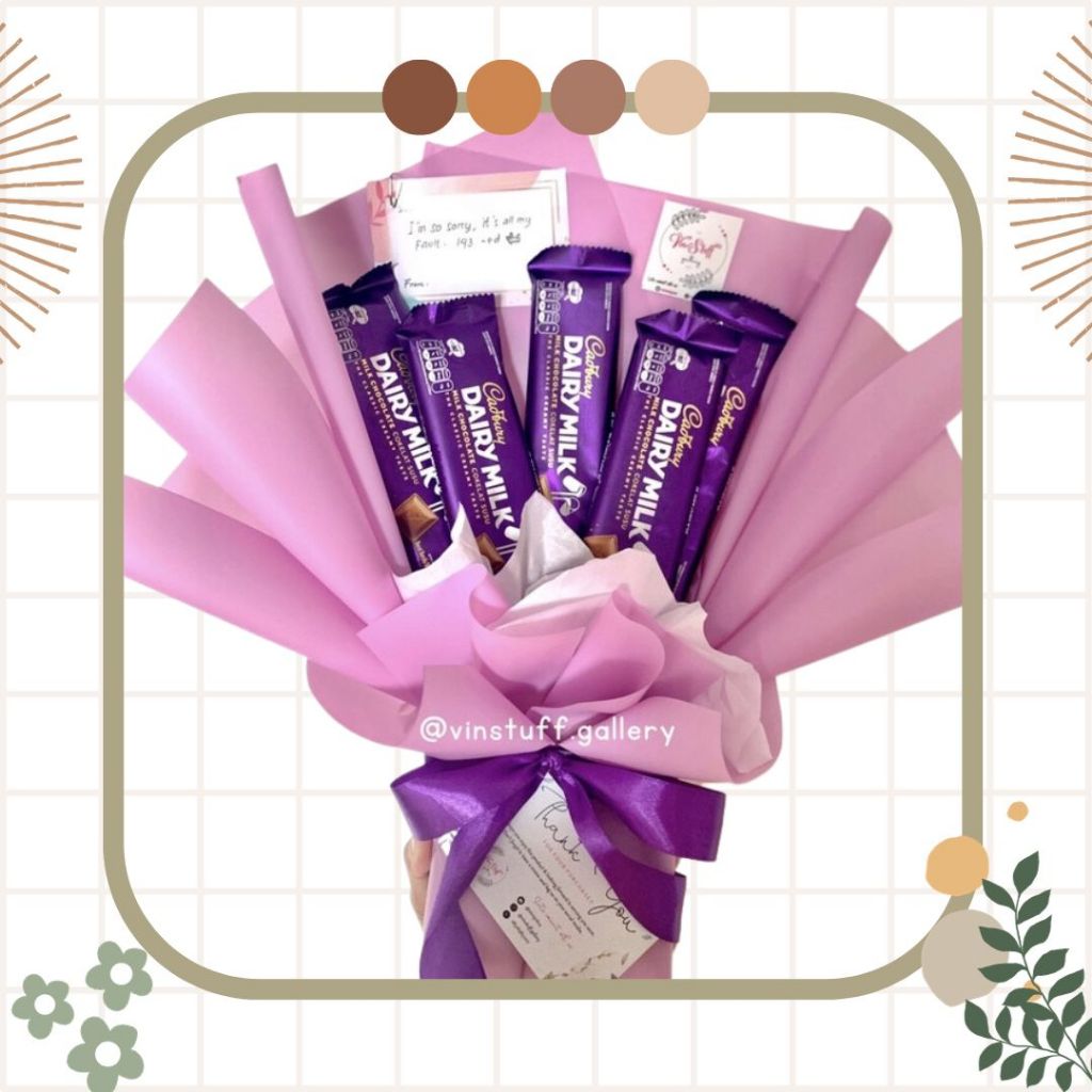 Jual BUKET UNGU COKLAT CADBURY | Shopee Indonesia
