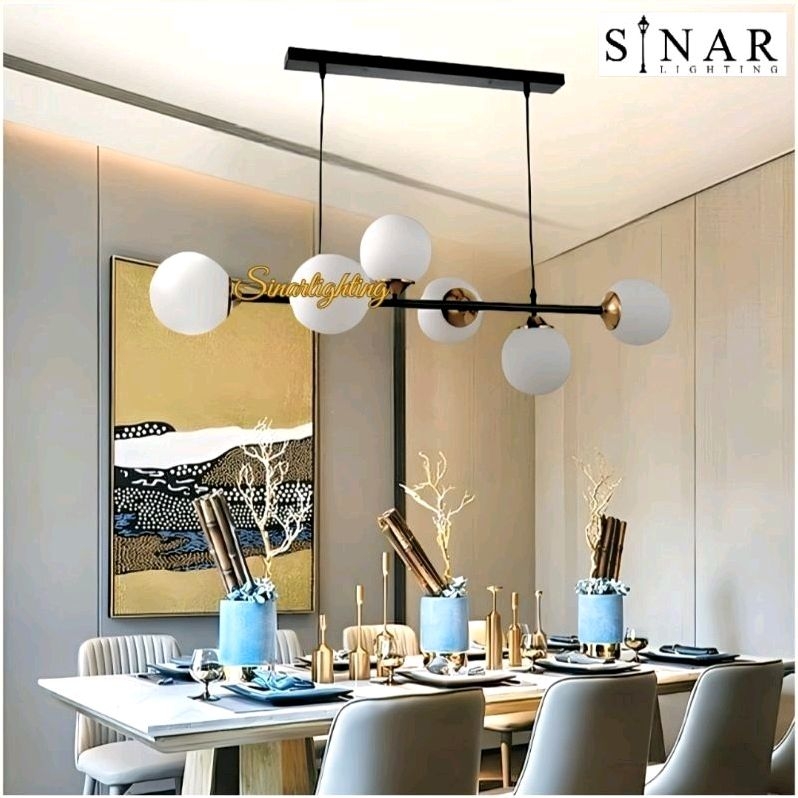 Jual Lampu gantung Minimalis meja makan Long pendant L35850 | Shopee Indonesia
