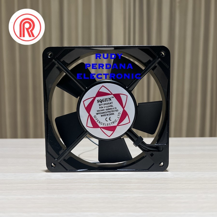 Jual KIPAS FAN AC 220V 220 VOLT 12 CM 12CM TIPIS | Shopee Indonesia