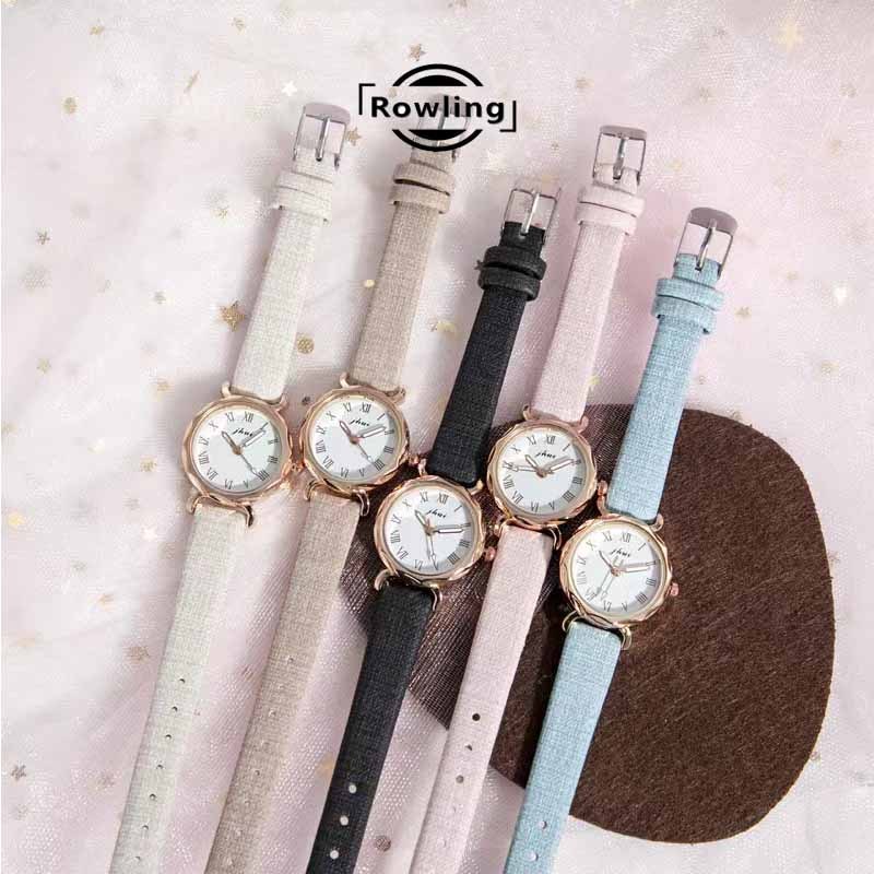 Jual Rowling (Jam-108) Jam Tangan Wanita Bulat Jam Tangan Wanita Quartz ...