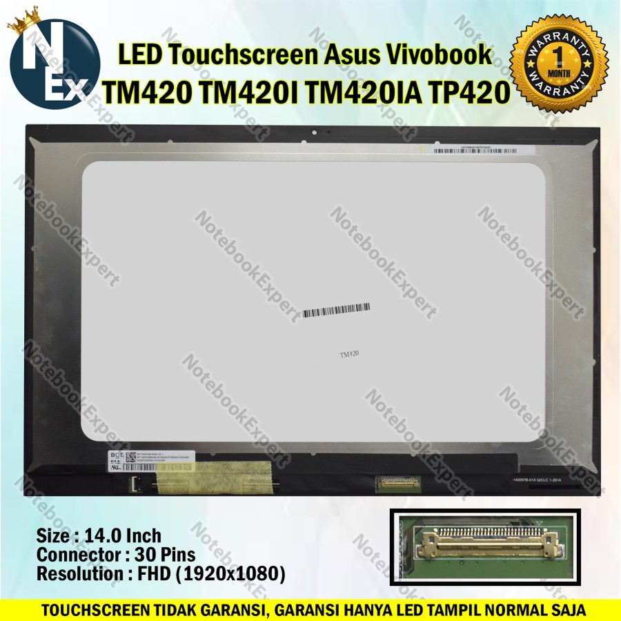 Jual LED Touchscreen Asus Vivobook TM420 TM420I TM420IA TP420 | Shopee Indonesia