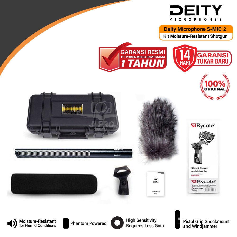 Jual Aputure Deity S Mic 2 Shotgun Condenser Microphone S-Mic 2 S-Mic2 ...