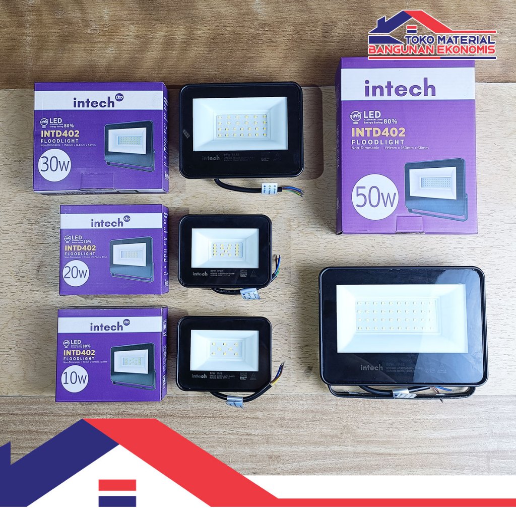 Jual Intech Inlite Lampu Sorot Flood Light Led 50w - INTD402 | Shopee ...